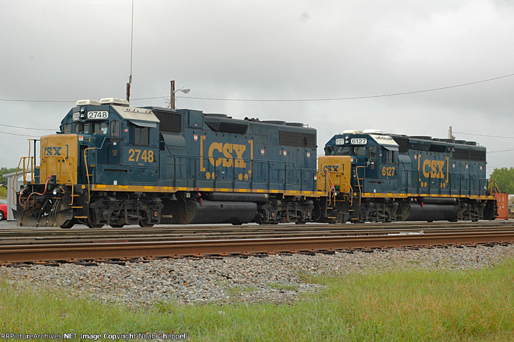 CSX 2748 & 6127 in Oakworth Yard in Decatur AL